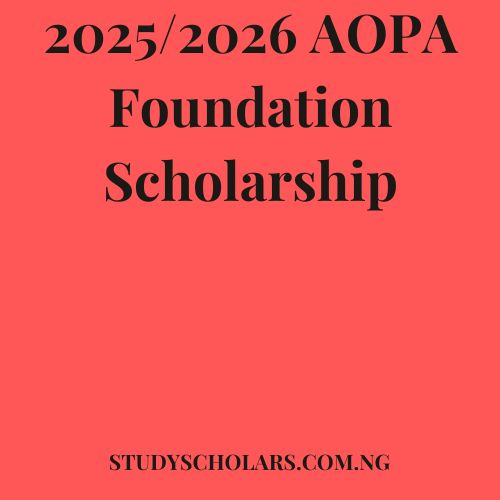 2025/2026 AOPA Foundation Scholarship - Study Scholars