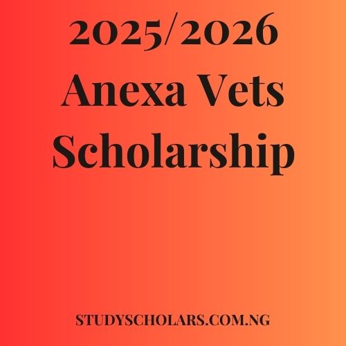 2025/2026 Anexa Vets Scholarship - Study Scholars