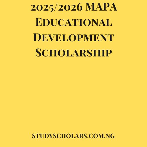 2025/2026 MAPA Educational Development Scholarship - Study Scholars