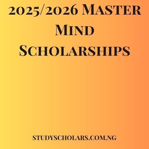2025/2026 Master Mind Scholarships - Study Scholars