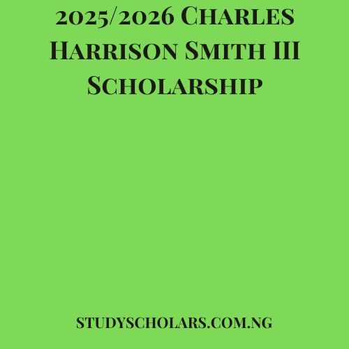 2025/2026 Charles Harrison Smith III Scholarship - Study Scholars