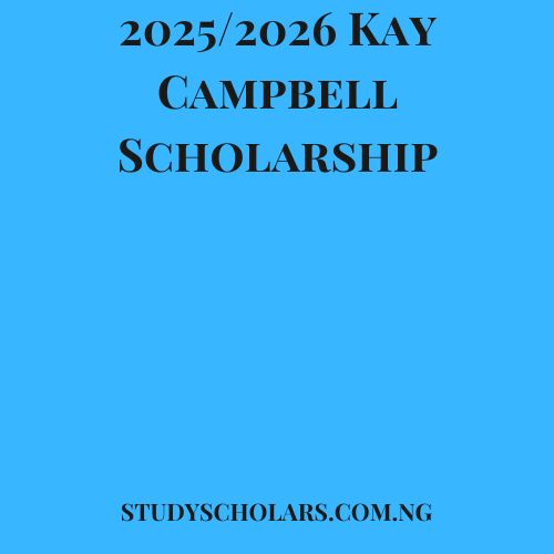 2025/2026 Kay Campbell Scholarship - Study Scholars