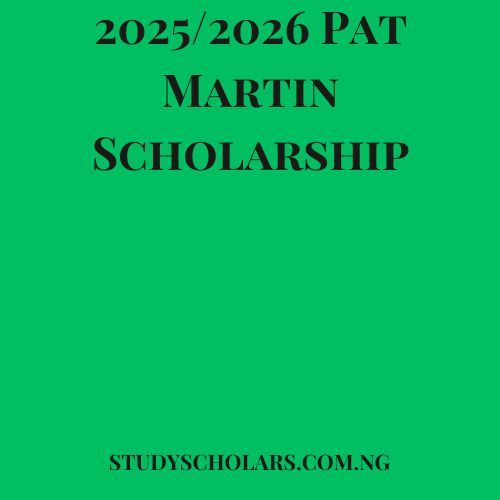 2025/2026 Pat Martin Scholarship - Study Scholars