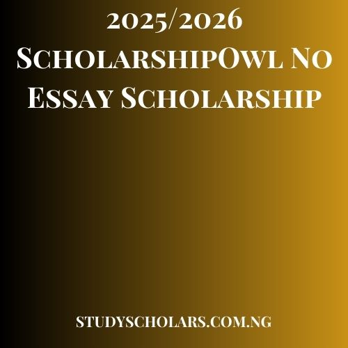 2025/2026 ScholarshipOwl No Essay Scholarship - Study Scholars
