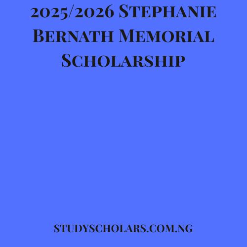 2025/2026 Stephanie Bernath Memorial Scholarship - Study Scholars
