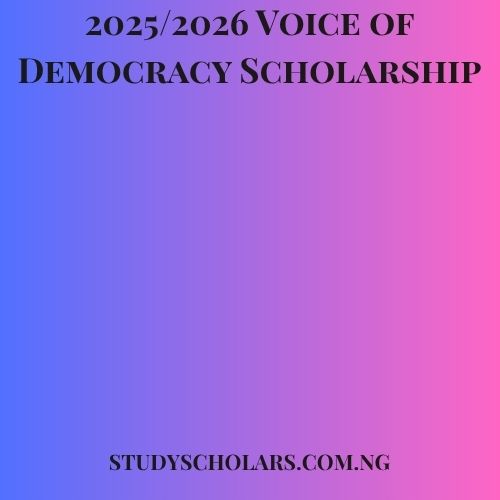 2025/2026 Voice of Democracy Scholarship - Study Scholars