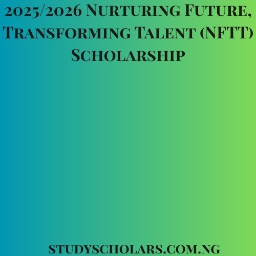 2025/2026 Nurturing Future, Transforming Talent (NFTT) Scholarship ...