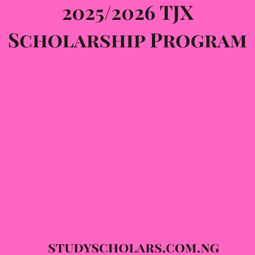 2025/2026 TJX Scholarship Program - Study Scholars